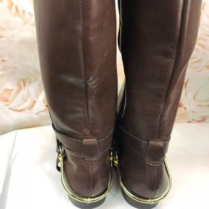 Merona | Shoes | Merona Brown Riding Boots Tall Metal Detail 9 | Poshmark